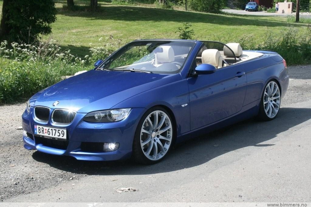 BMW E93 in Oslo, Norway. Montego Blue - Hartge